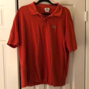 Lacoste | Shirts | Orange Mens Lacoste Polo | Poshmark